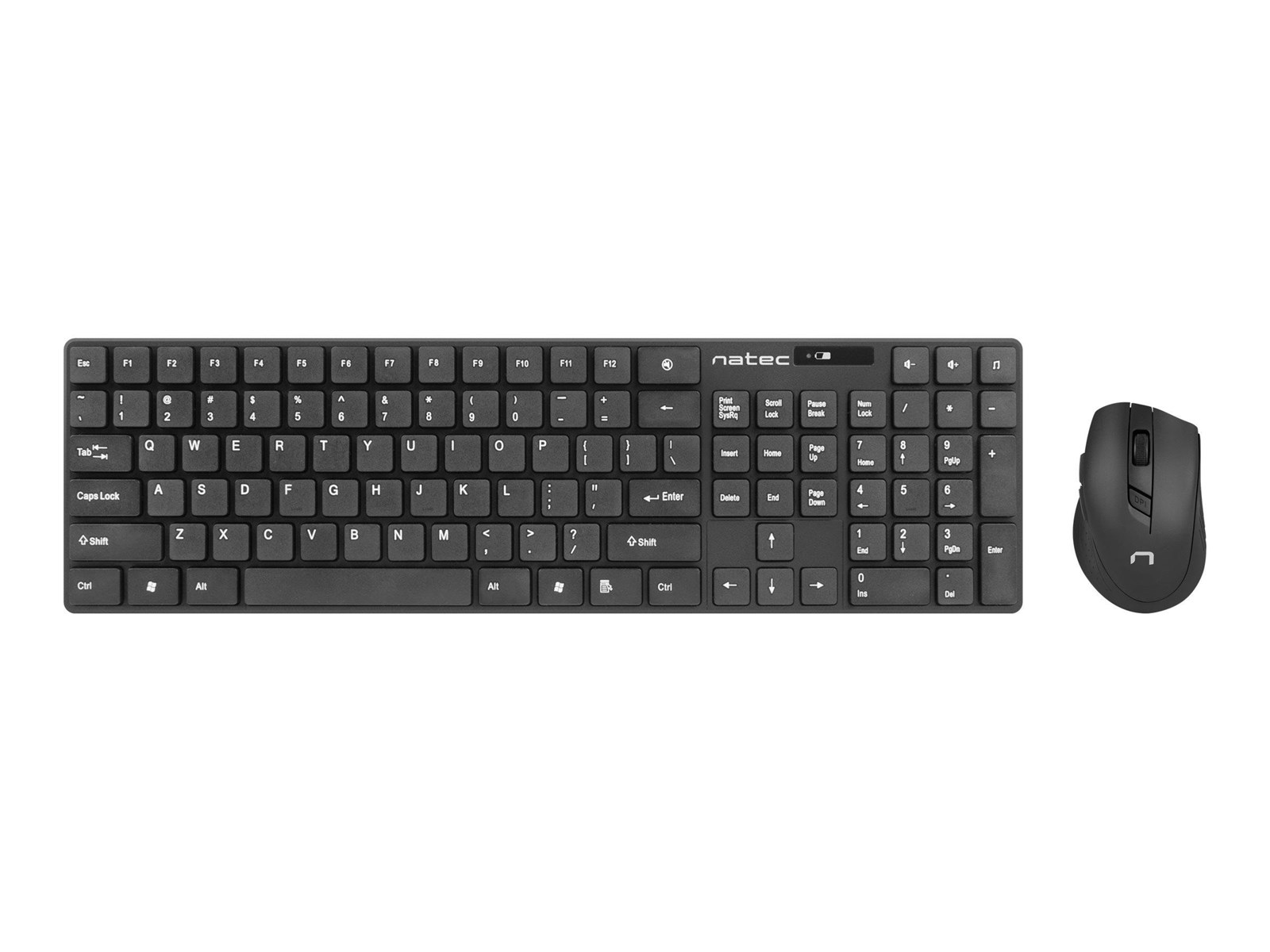 Natec Stingray - Toetsenbord and Muis set - Zwart - Keyboard and mouse ...