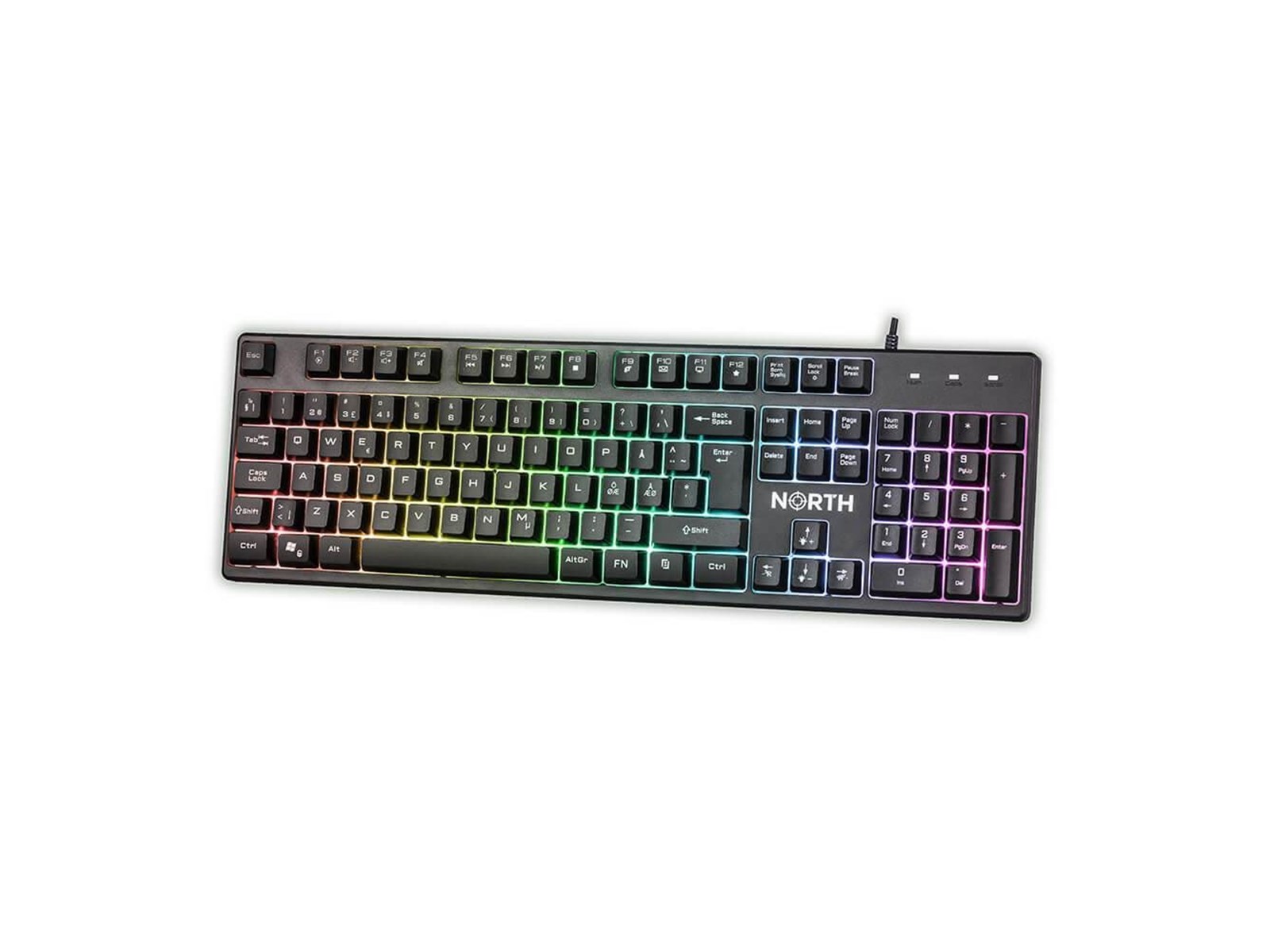 NORTH Gaming Keyboard K100 RGB - Gaming toetsenbord - Blauw