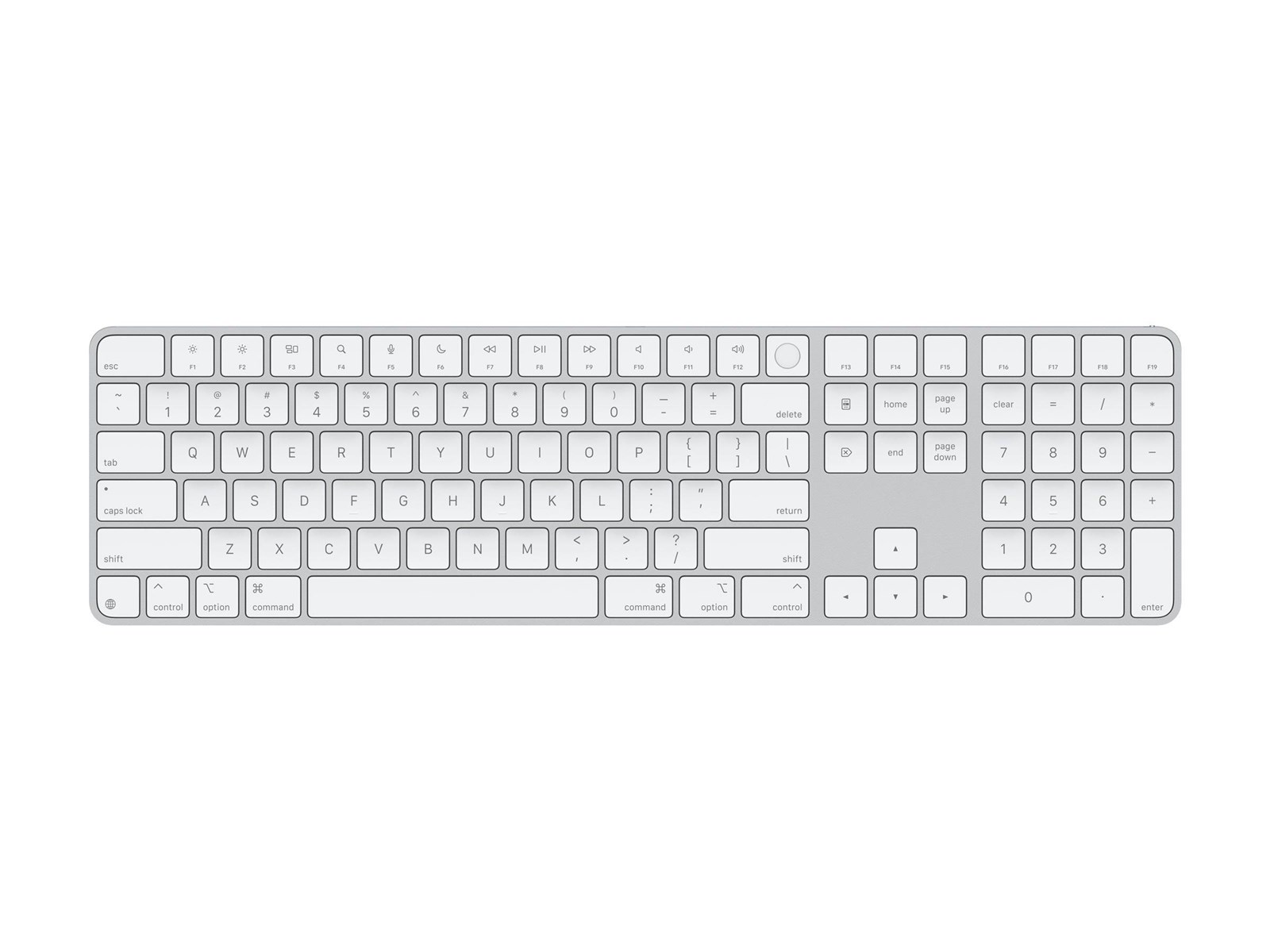 Apple Magic Keyboard with Touch ID and Numeric Keypad - Toetsenbord ...