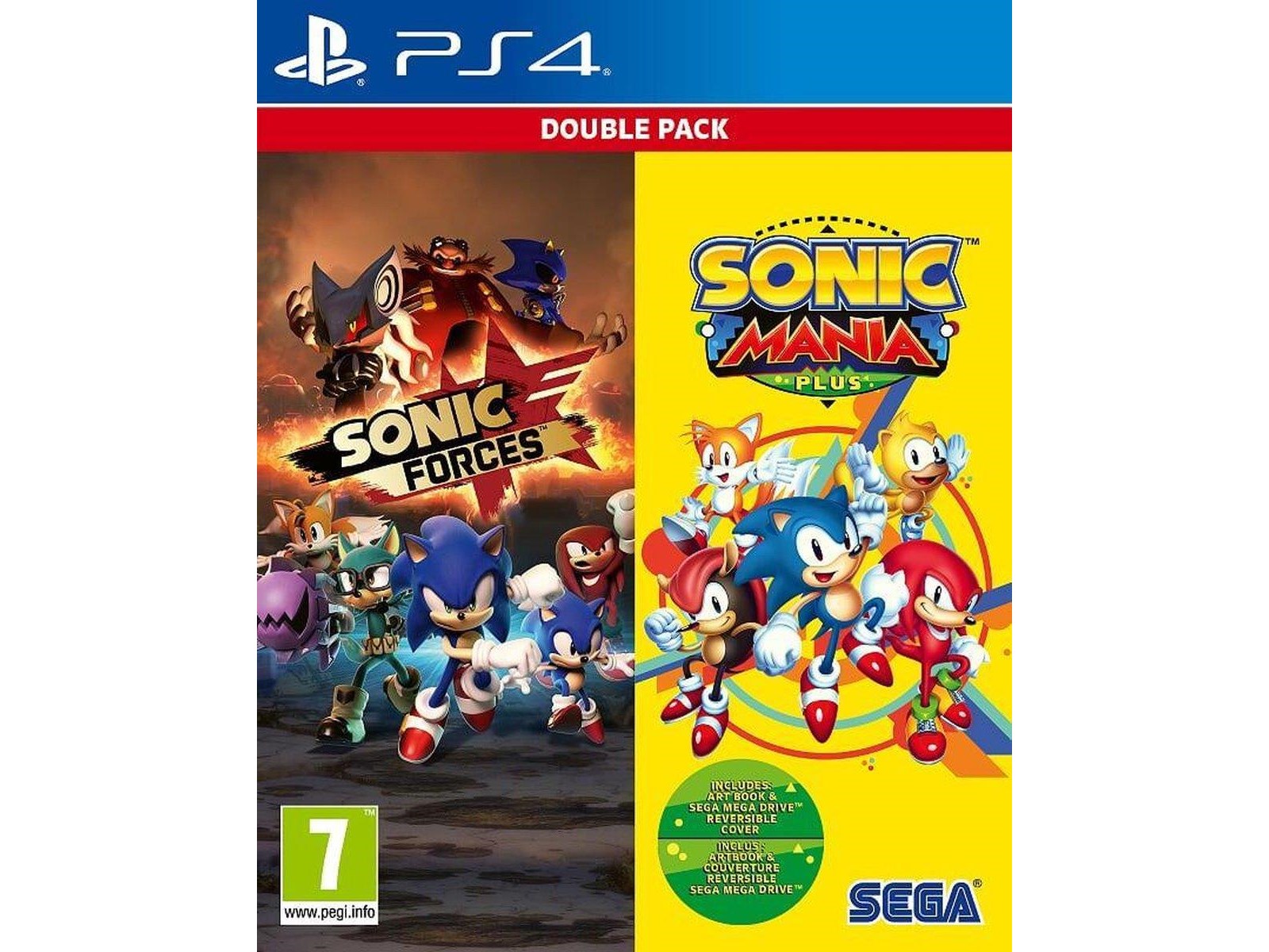 Sonic Mania Plus and Sonic Forces Double Pack - Sony PlayStation 4 - Action