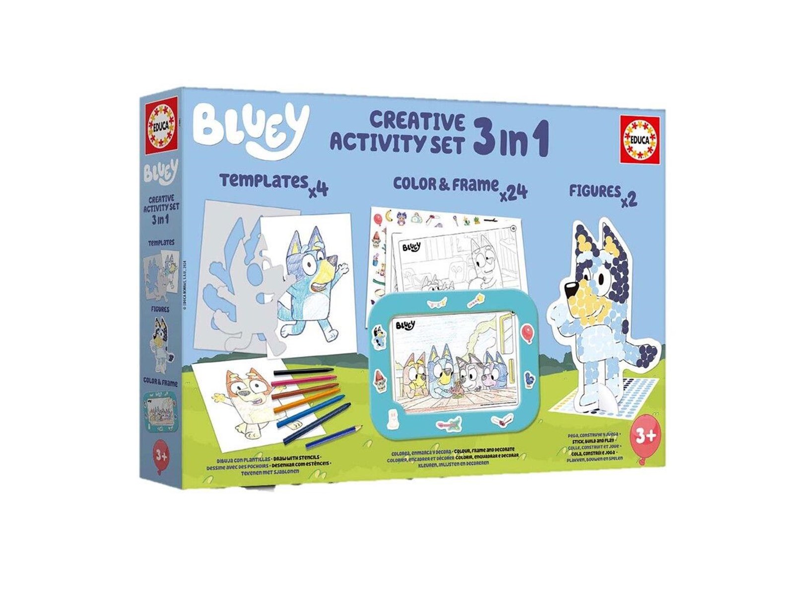Educa 3 In 1 Bluey Creative Activity Set | Voordelig