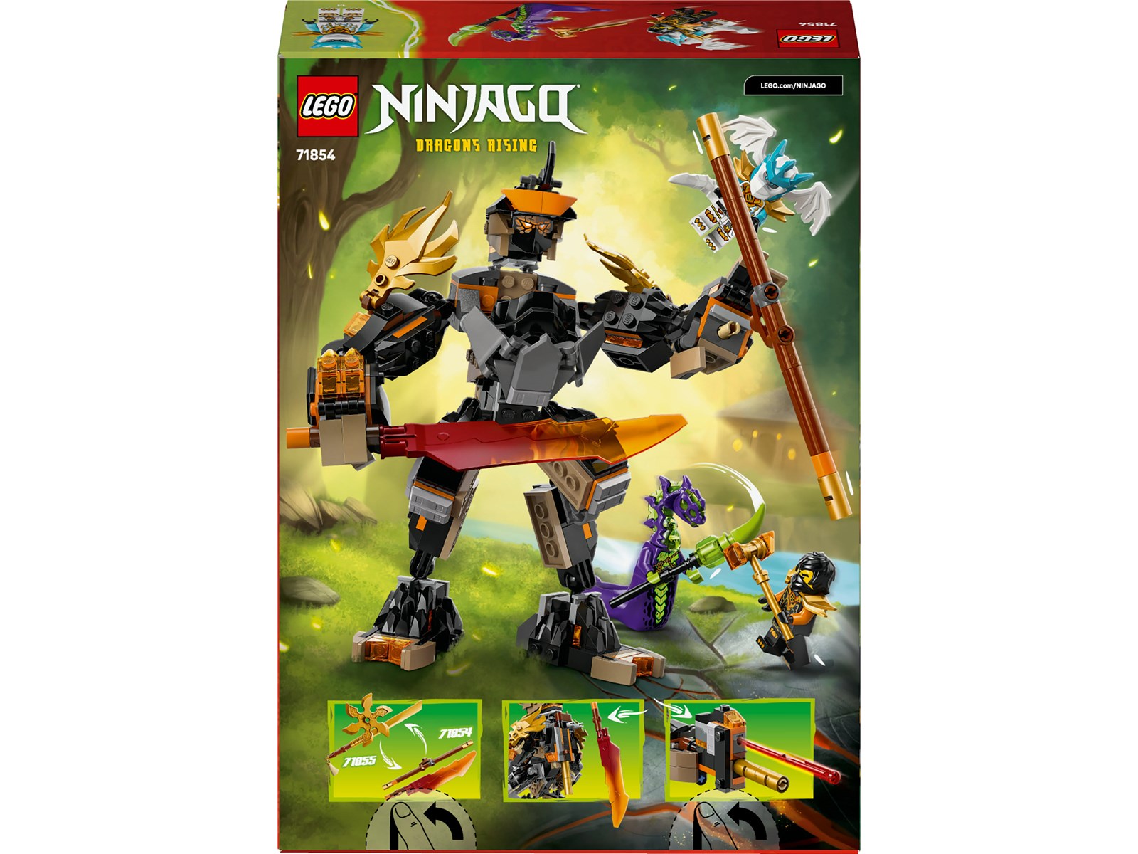 LEGO Ninjago 71854 Cole's missiemecha en draak Zane | Voordelig