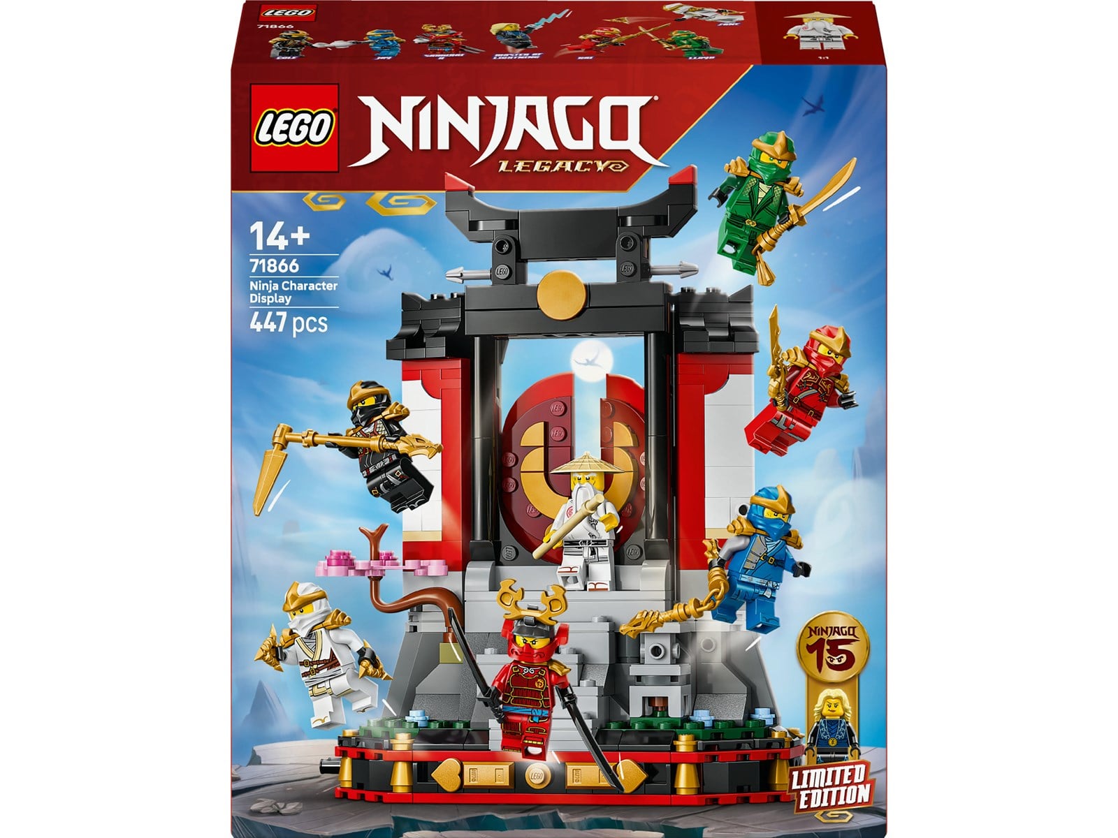LEGO Ninjago 71866 15-jarig jubileum: Display met ninjapersonages