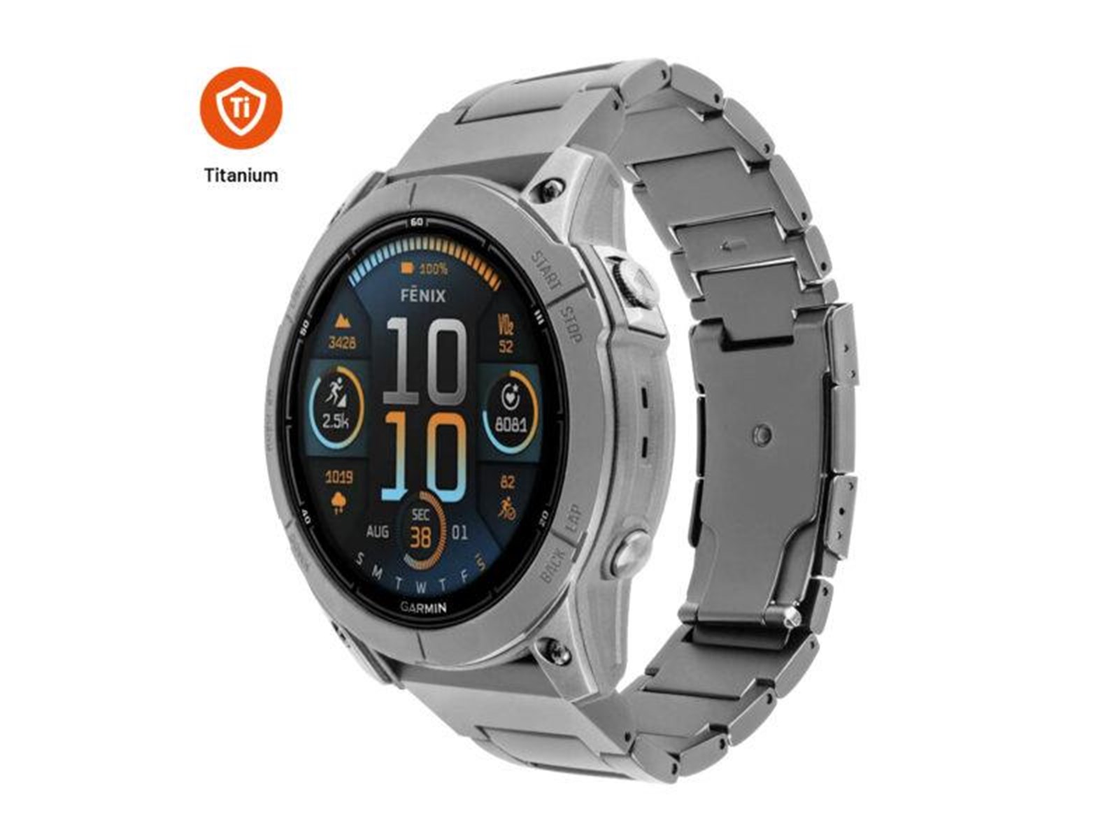 FIXED Titanium Strap for Garmin QuickFit 26mm Natural Titanium