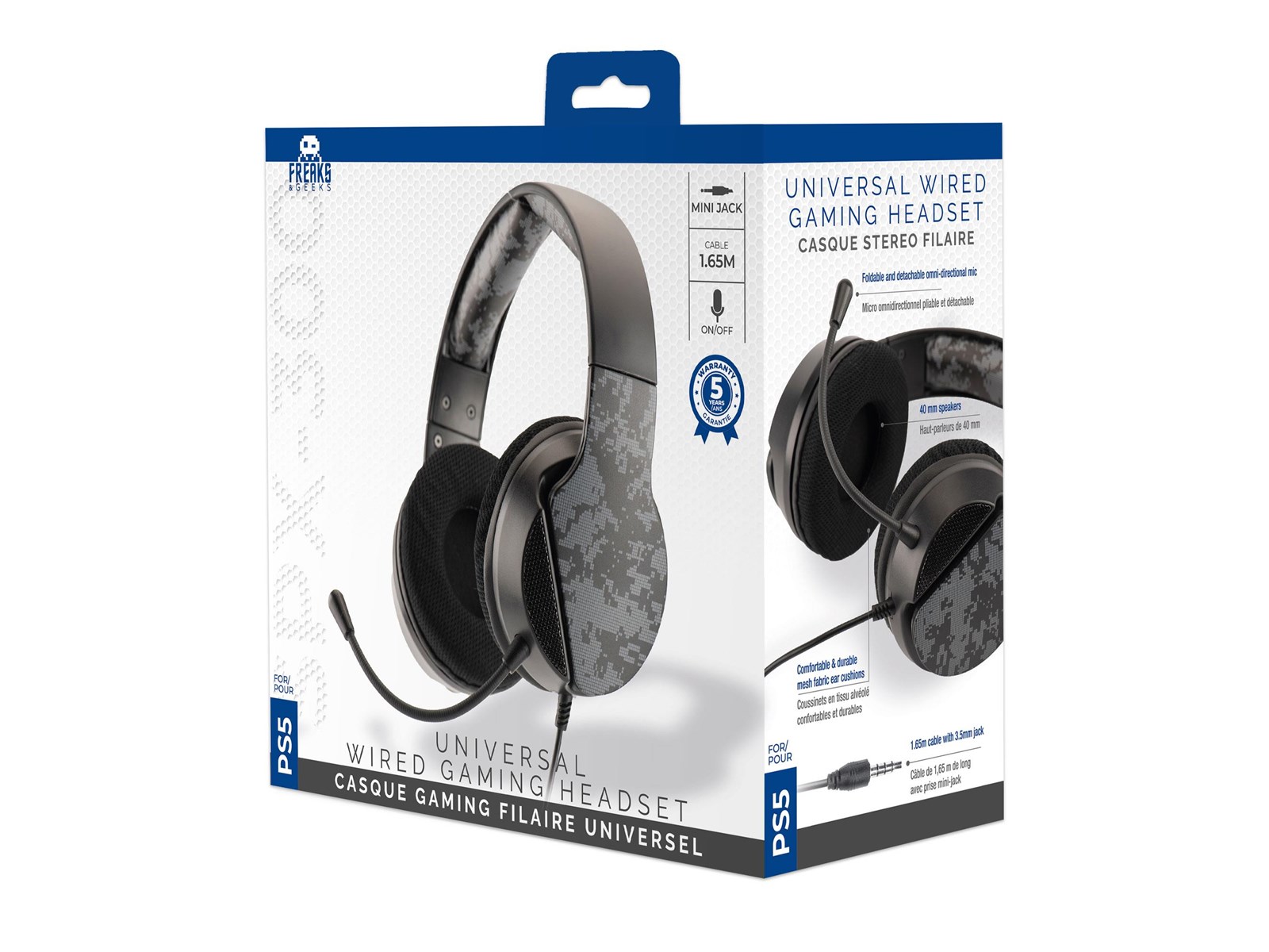 Freaks And Geeks SPX-300 (Camo) - Wired Headset - Sony PlayStation 5