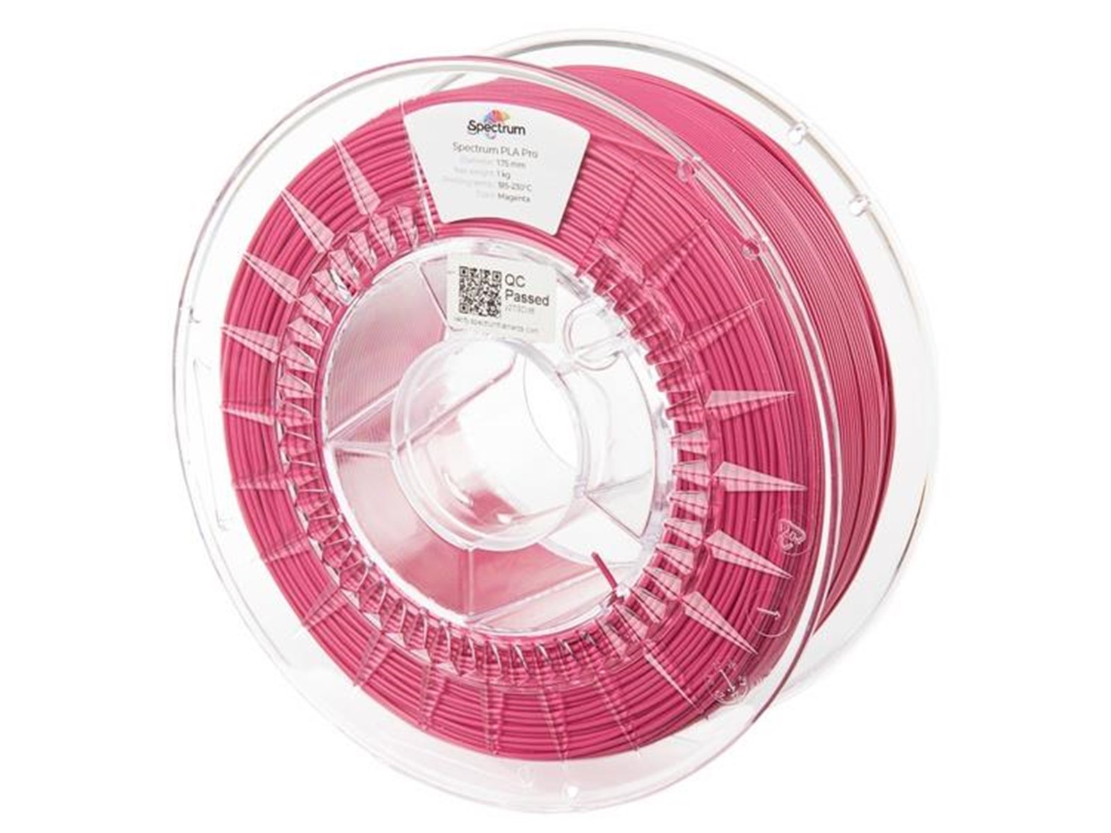 Spectrum 3D Filament / PLA Pro / ⌀ 1.75 mm / Magenta / Pink Rosa / 1 kg