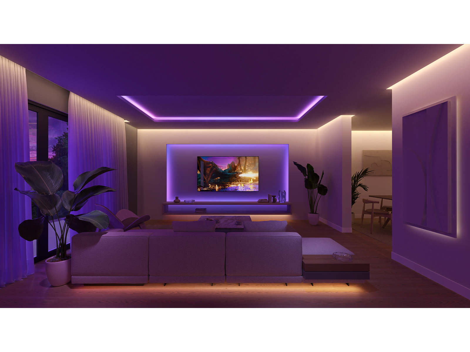Philips Hue Flux High Lumen LED-strip 10 m + Dimmer Switch V2