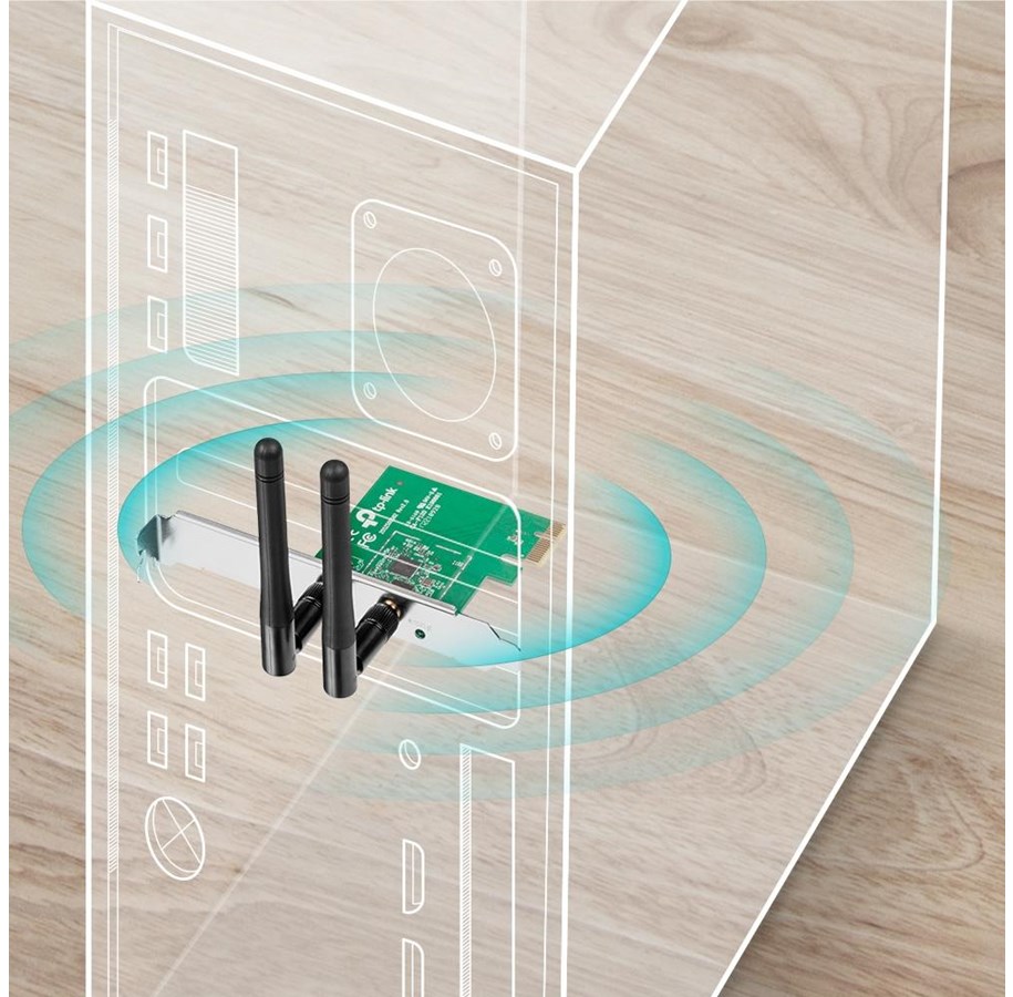 TP-Link TL-WN881ND 300Mbps Wireless N PCI Express Adapter | Voordelig