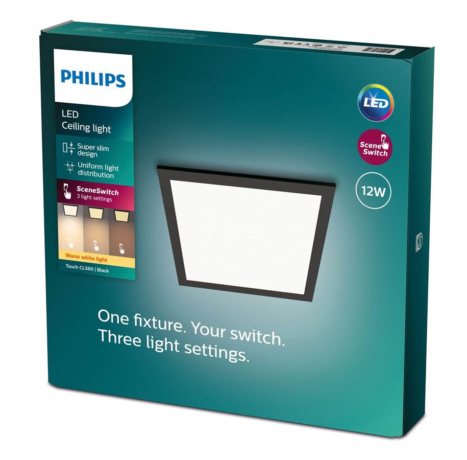 Philips Panel ceiling CL560 SS SQ 12W 27K B HV06 | Voordelig