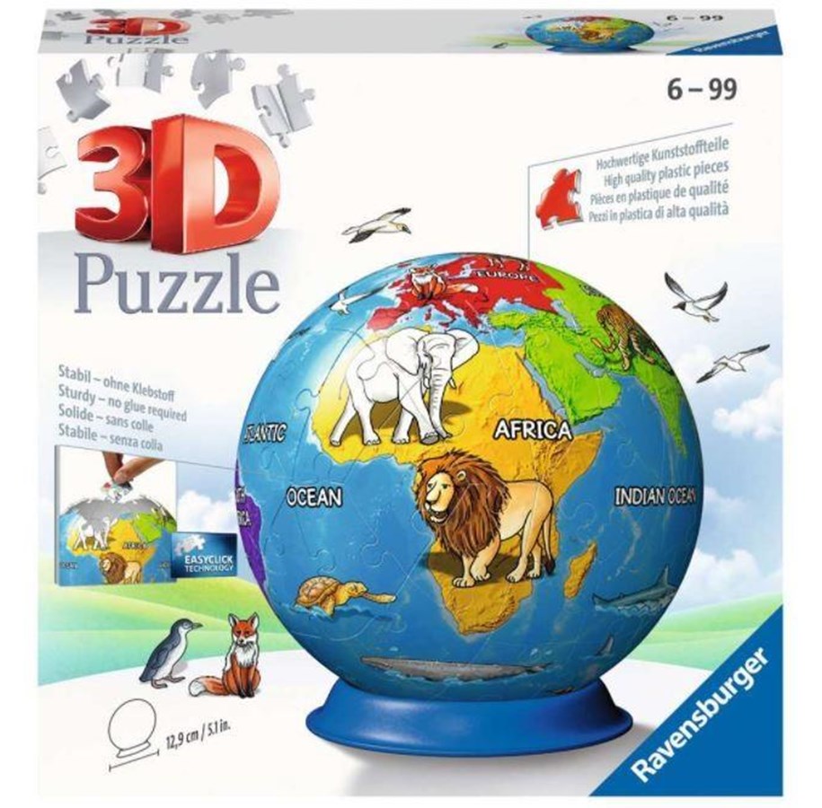 Ravensburger World Map for Kinderen 3D Puzzle Ball | Voordelig