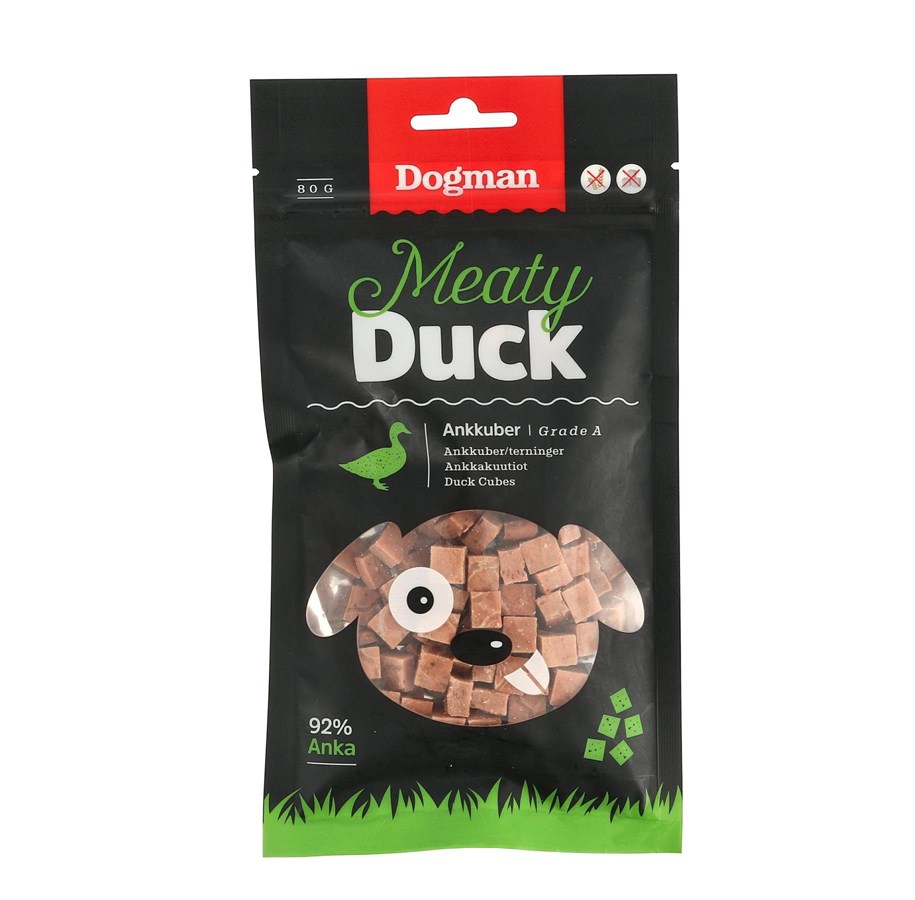 Dogman Hondensnacks Eendenblokjes 80g | Op voorraad | Voordelig