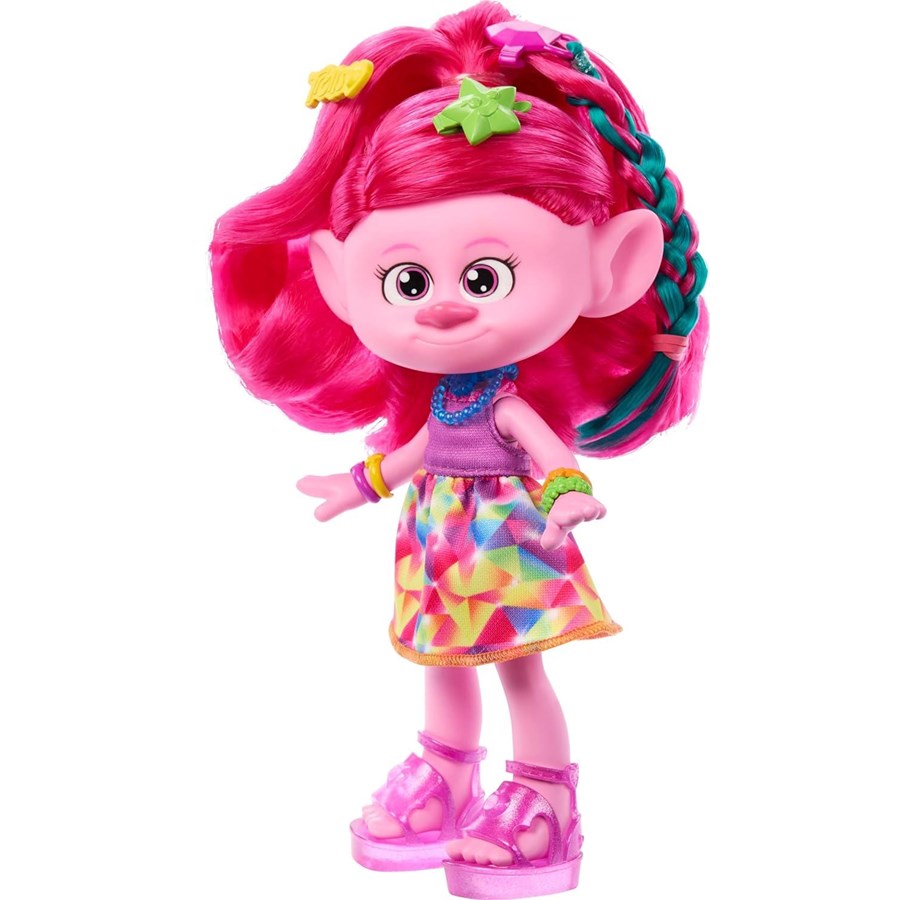Mattel Dreamworks Trolls Band Together Hair-Tastic Queen Poppy Fashion Doll