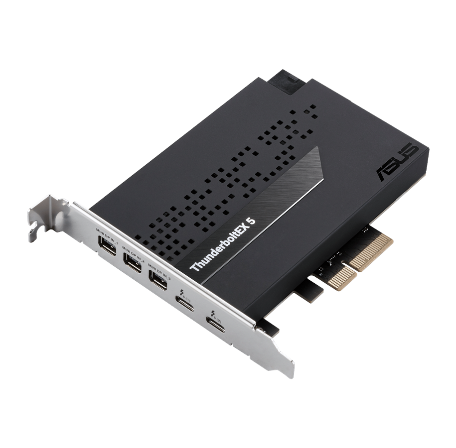 ASUS ThunderboltEX 5 - Dual Thunderbolt 5 USB-C ports - Up to 130W *DEMO*