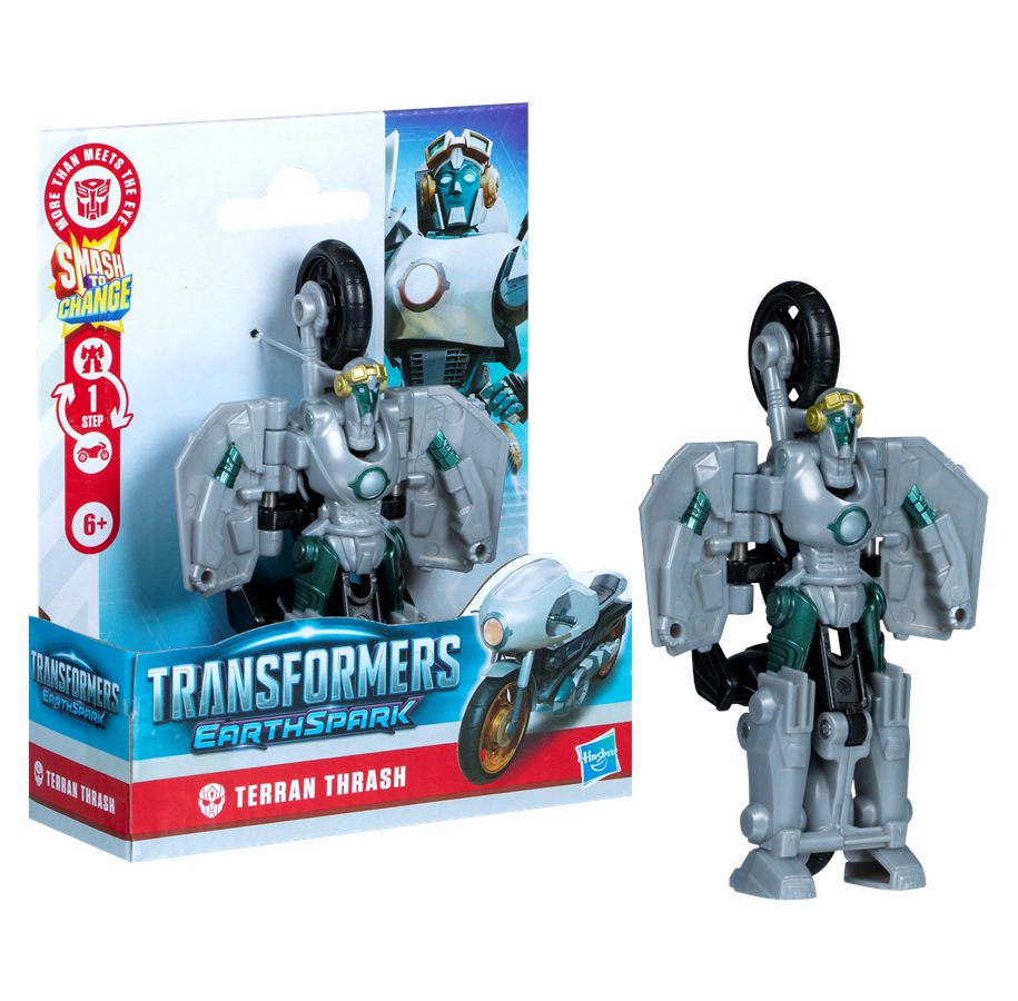 Transformers EarthSpark 1-Step Smash Changers Terran Thrash 10 cm