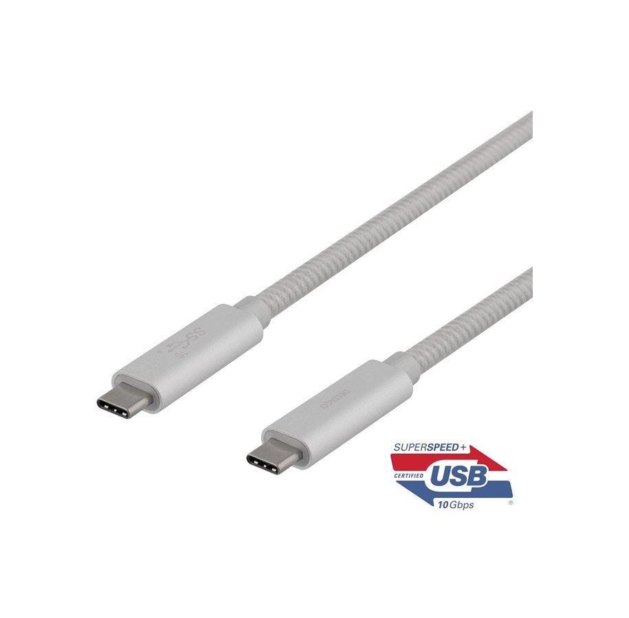 Deltaco USBC-1417M - USB-C cable - USB-C to USB-C - 1 m | Voordelig