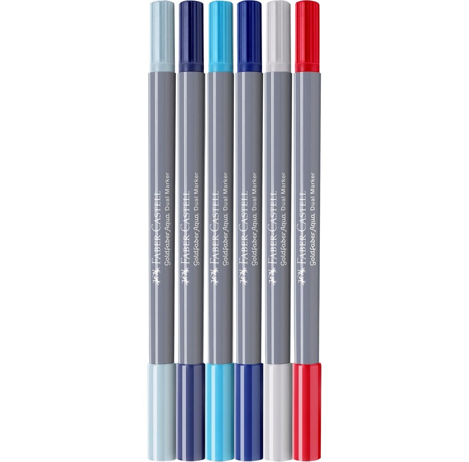 Faber-Castell Gofa Aqua Dual Marker Lettering Set Sea | Voordelig
