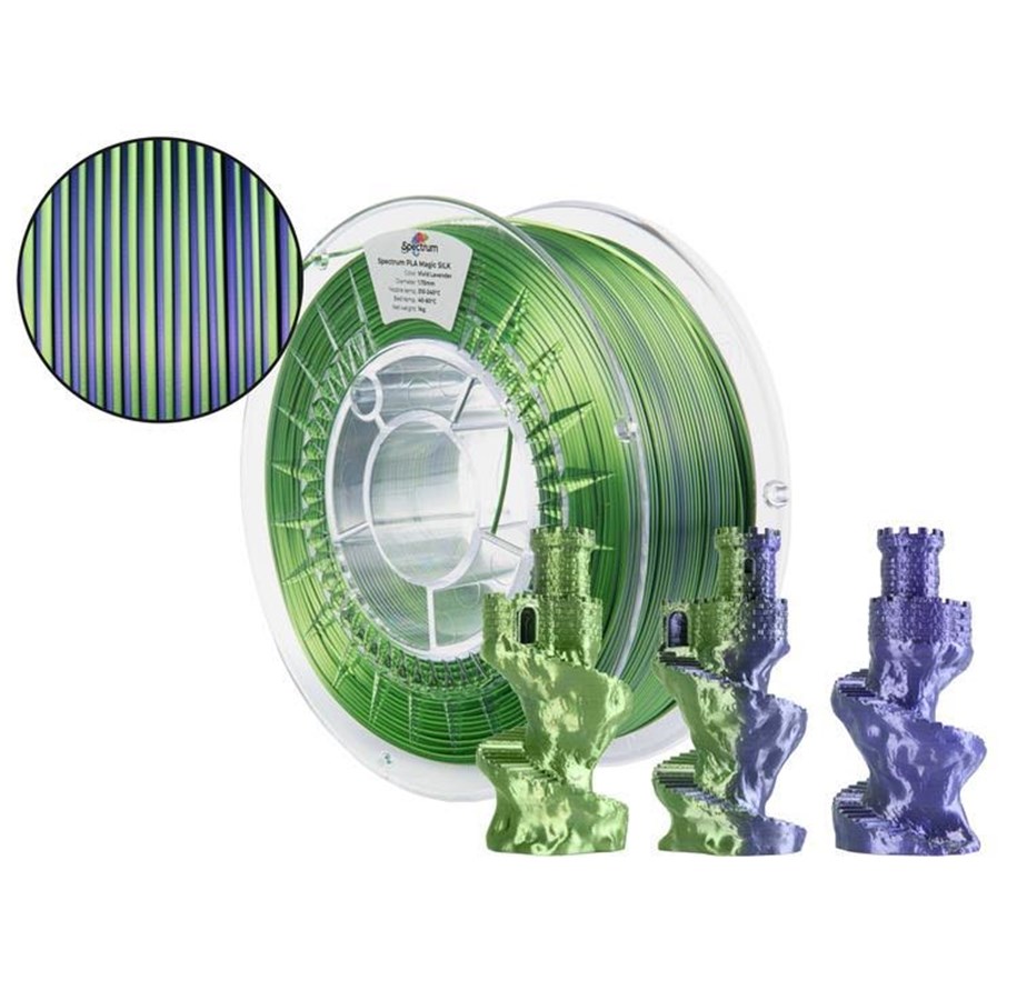 Spectrum 3D Filament / PLA Magic SILK / Vivid Lavender / ⌀ 1.75 mm / 1 kg
